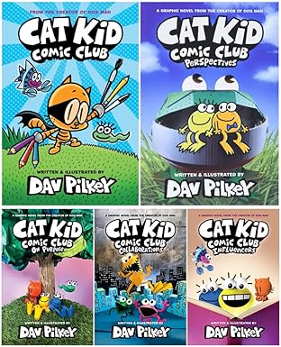 Cat Kid Comic Club Series 5 Books Set - Cat Kid Comic Club ...