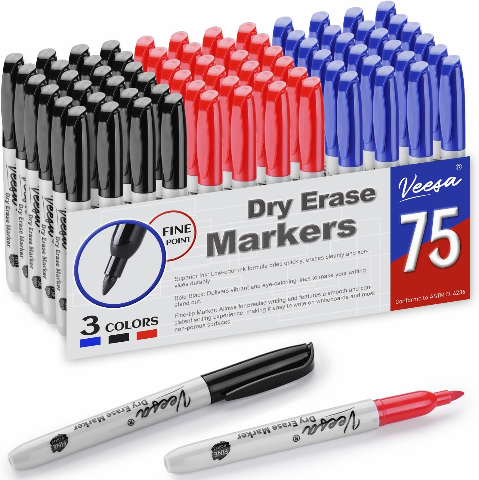 Amazon.com : carrotez Retractable Dry Erase Markers, Low Odor ...