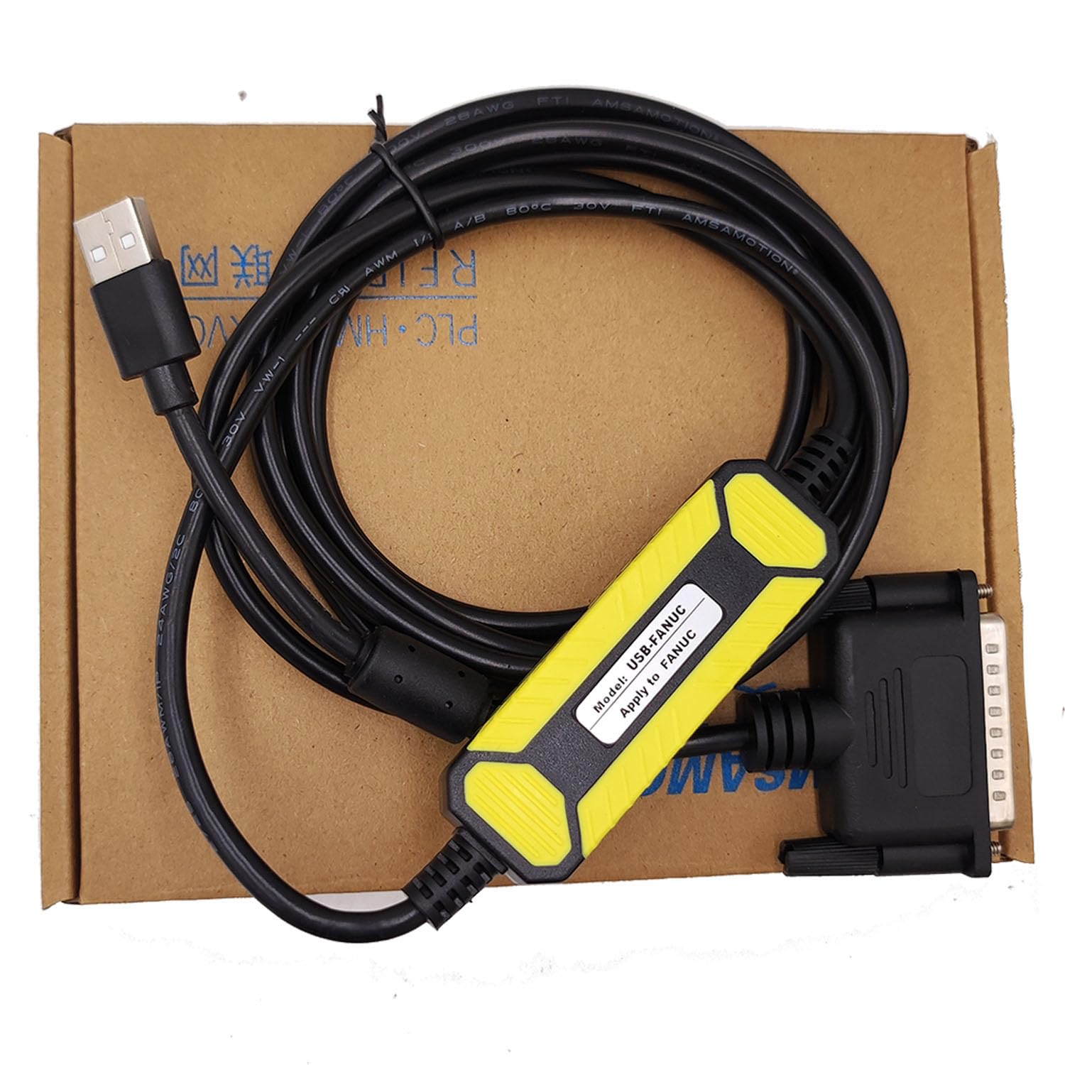 Amazon.com: USB-FANUC USB Cable for Fanuc USB to DB25 Pin CNC Fanuc ...