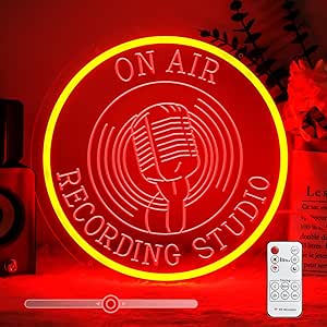 Amazon.com : Housignz ON AIR Neon Sign with Timing Remote, Dimmable ...