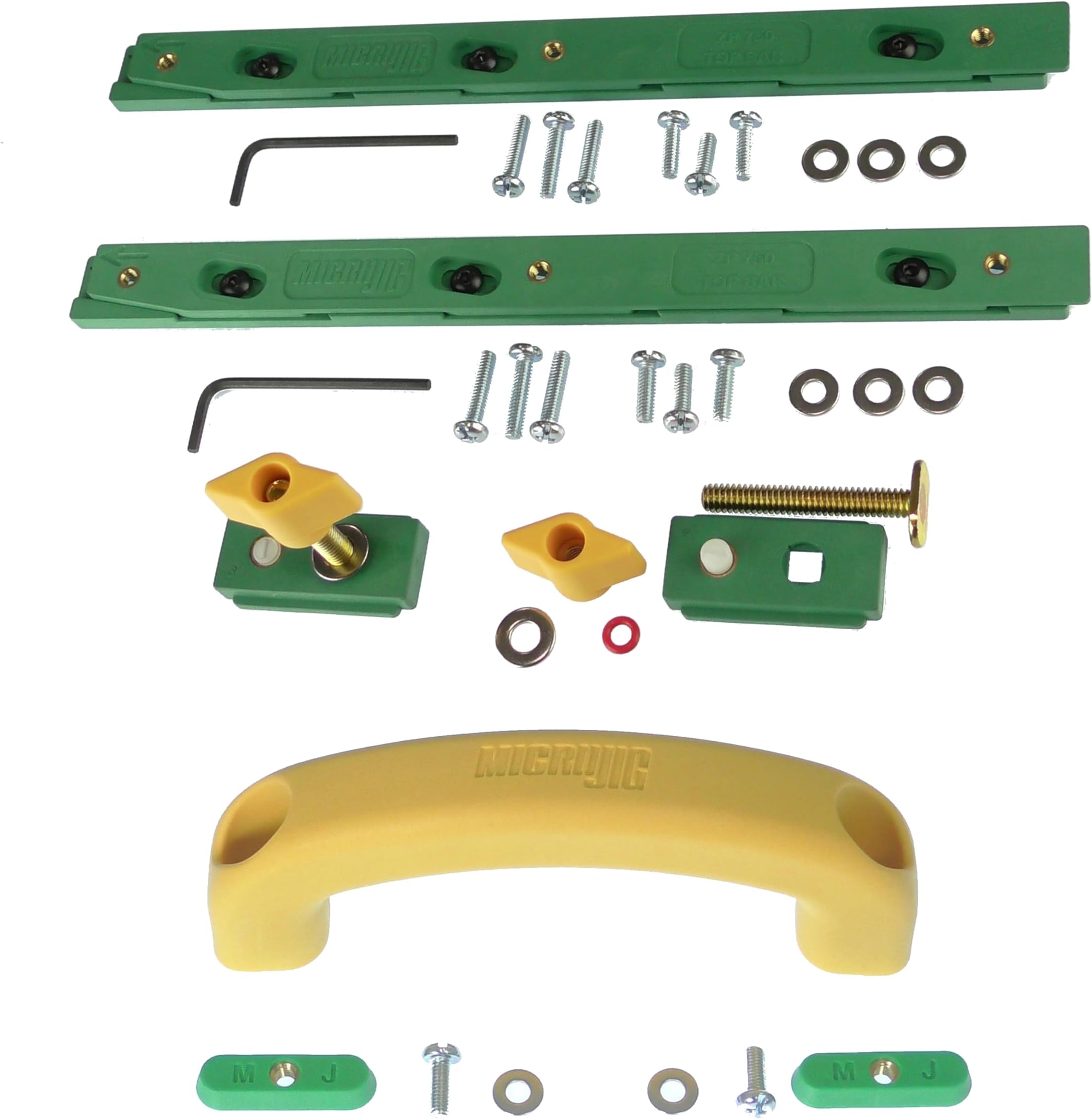 Microjig ZEROPLAY Miter Bars (2-Pack) with MATCHFIT Jig Handle For ...