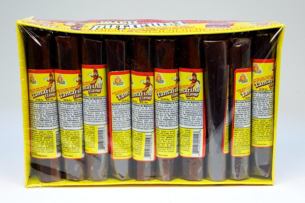 Amazon.com : El Azteca Tamarind Roll 1.58 Grs (20 Pieces) : Hard Candy ...