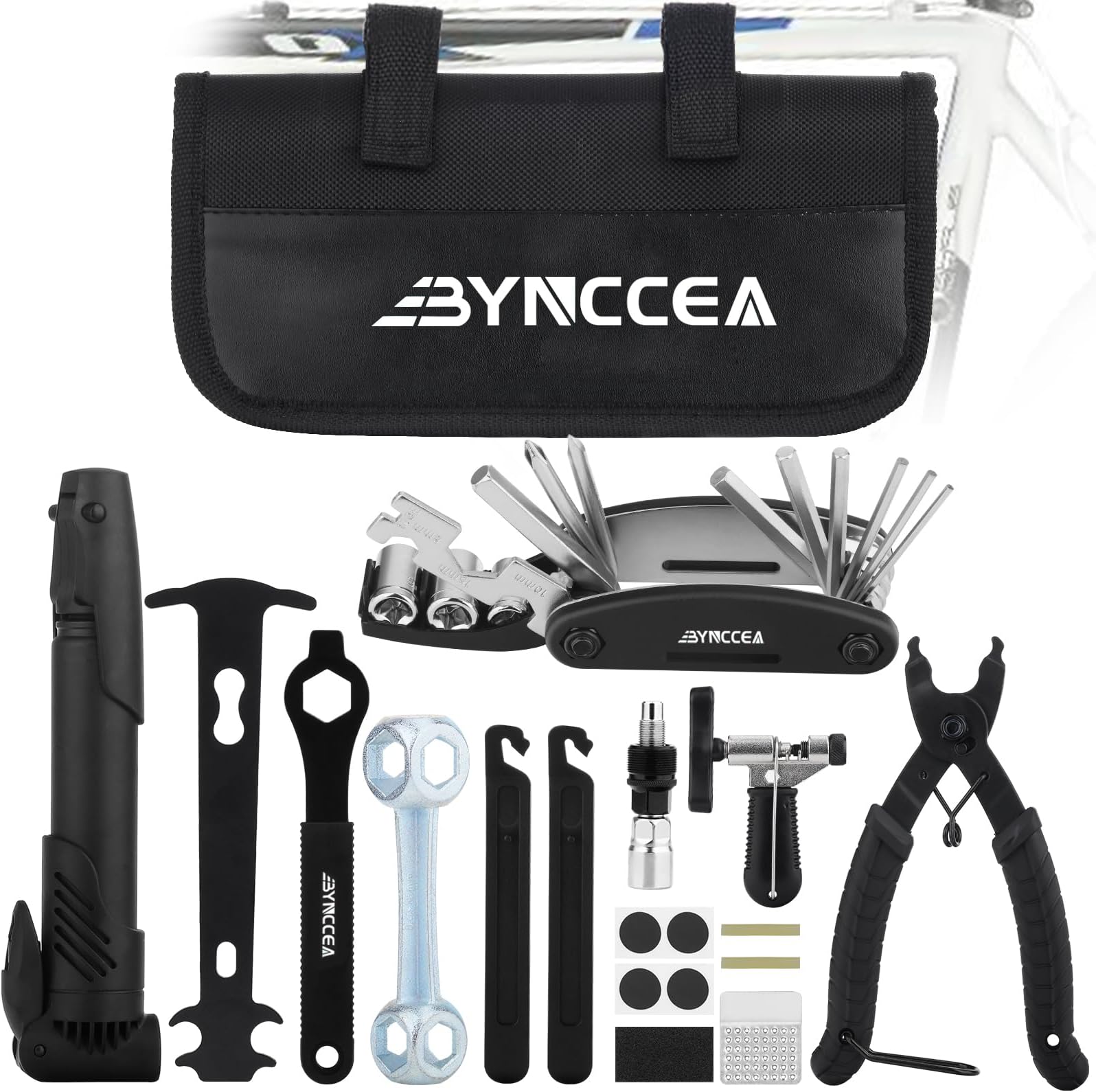 Amazon.com: YBEKI Bike Repair Tool Kit Set - Bicycle Multi-Tool Kit ...
