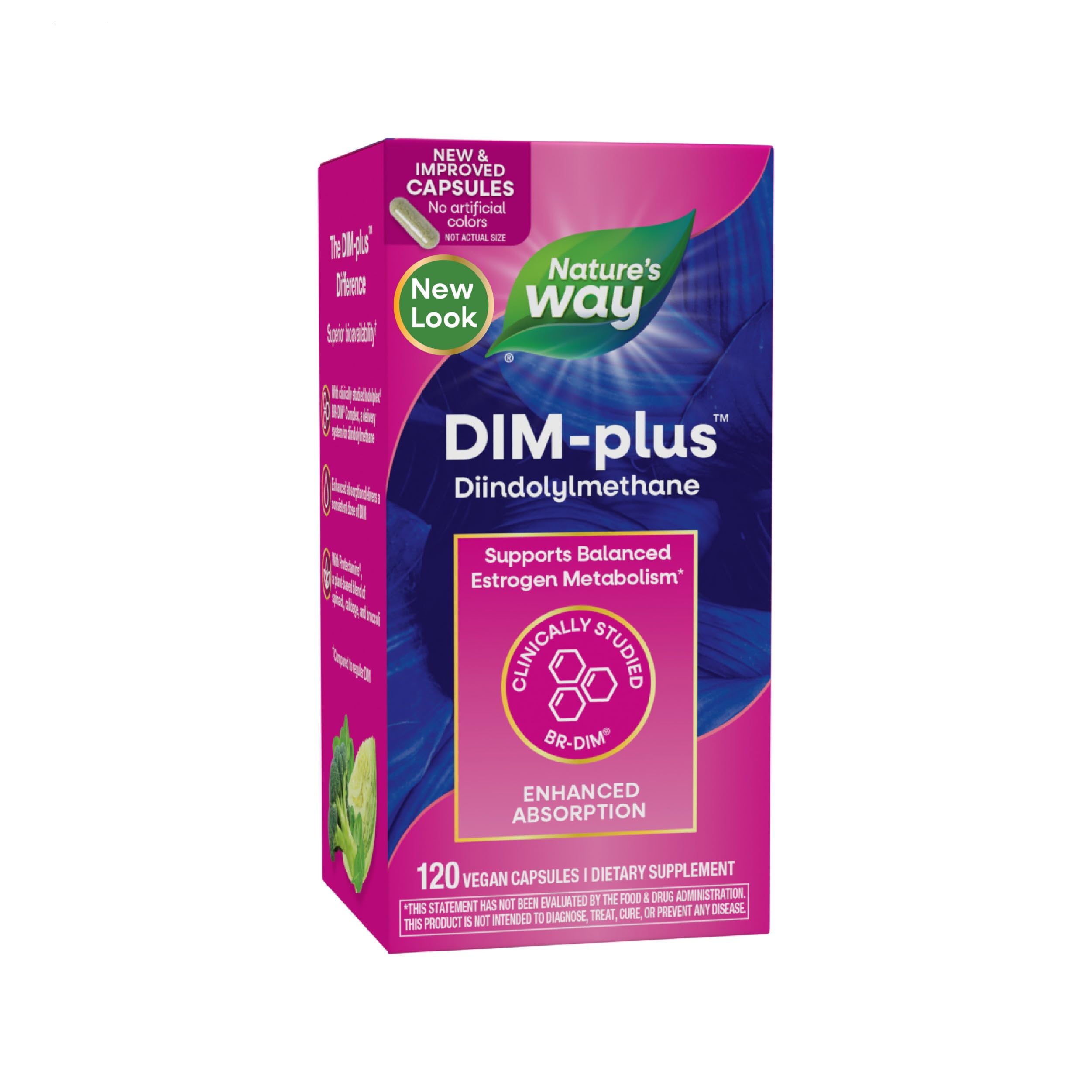 Amazon.com: Nature's Way DIM-Plus, DIM Supplement, Supports Balanced ...