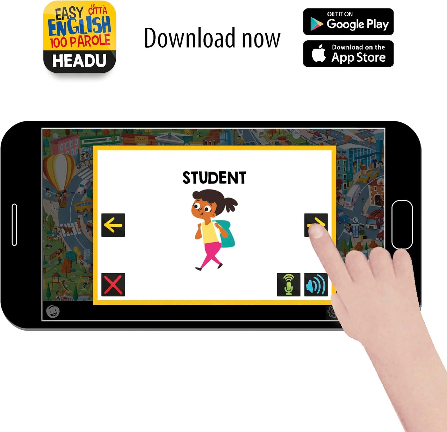 HEADU Easy English 100 Words City IT21000 – Juguete educativo para niños, niños y niñas de 4 a 6 ...