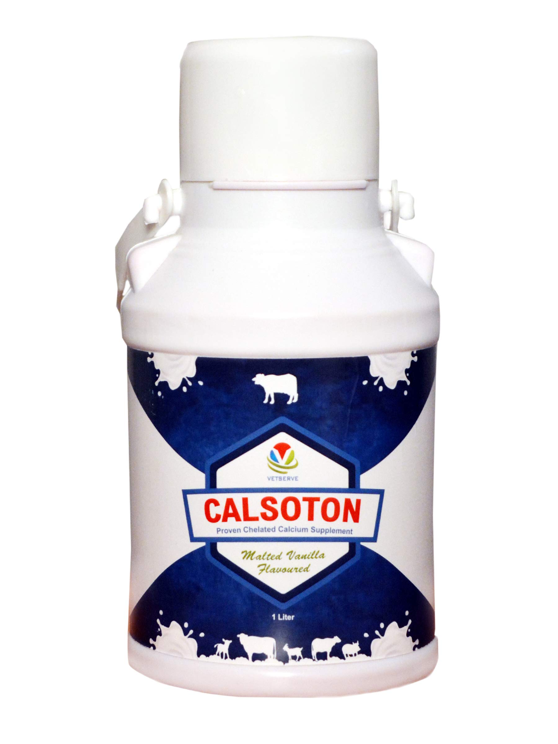 Buy Vetserve Liquid Calcium for Cow, Cattle, Buffalo, Goat, Sheep Horse ...