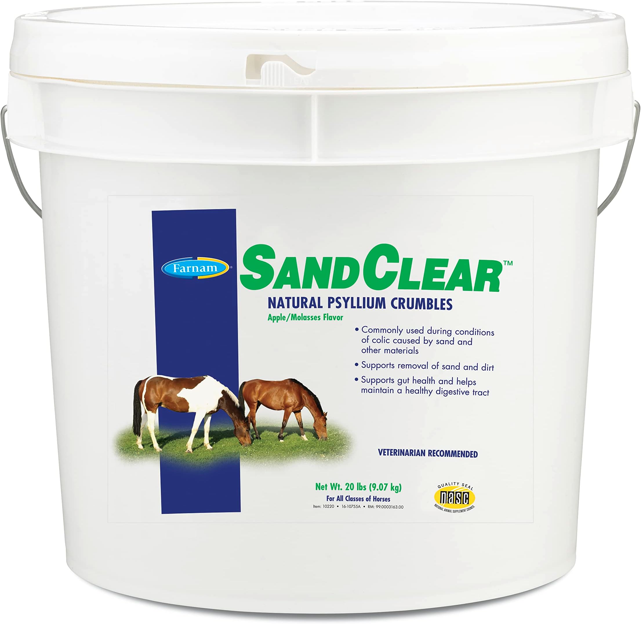 Amazon.com : Farnam Sand Clear for Horses Natural Psyllium Crumbles ...