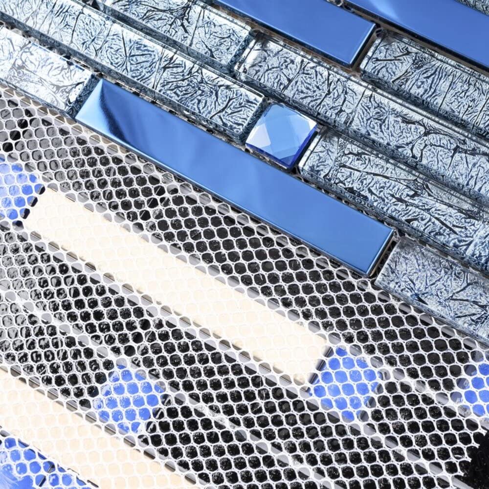 Blue Stainless Steel Tiles Ideas For Subway Tile Colors | TileBar.com