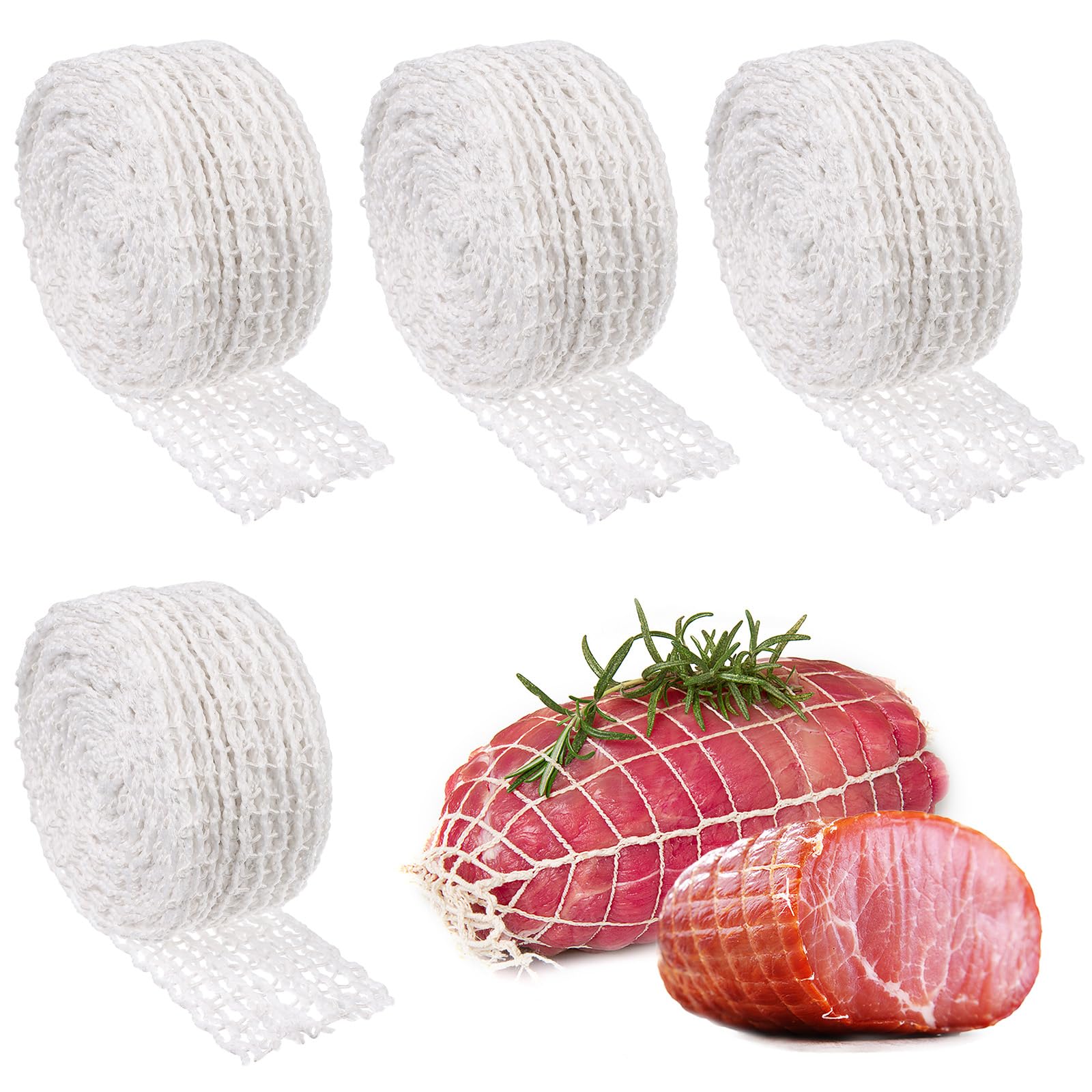 Amazon.com: 20m Meat Netting Roll,Size 18,Elastic Smoked Meat Poultry ...