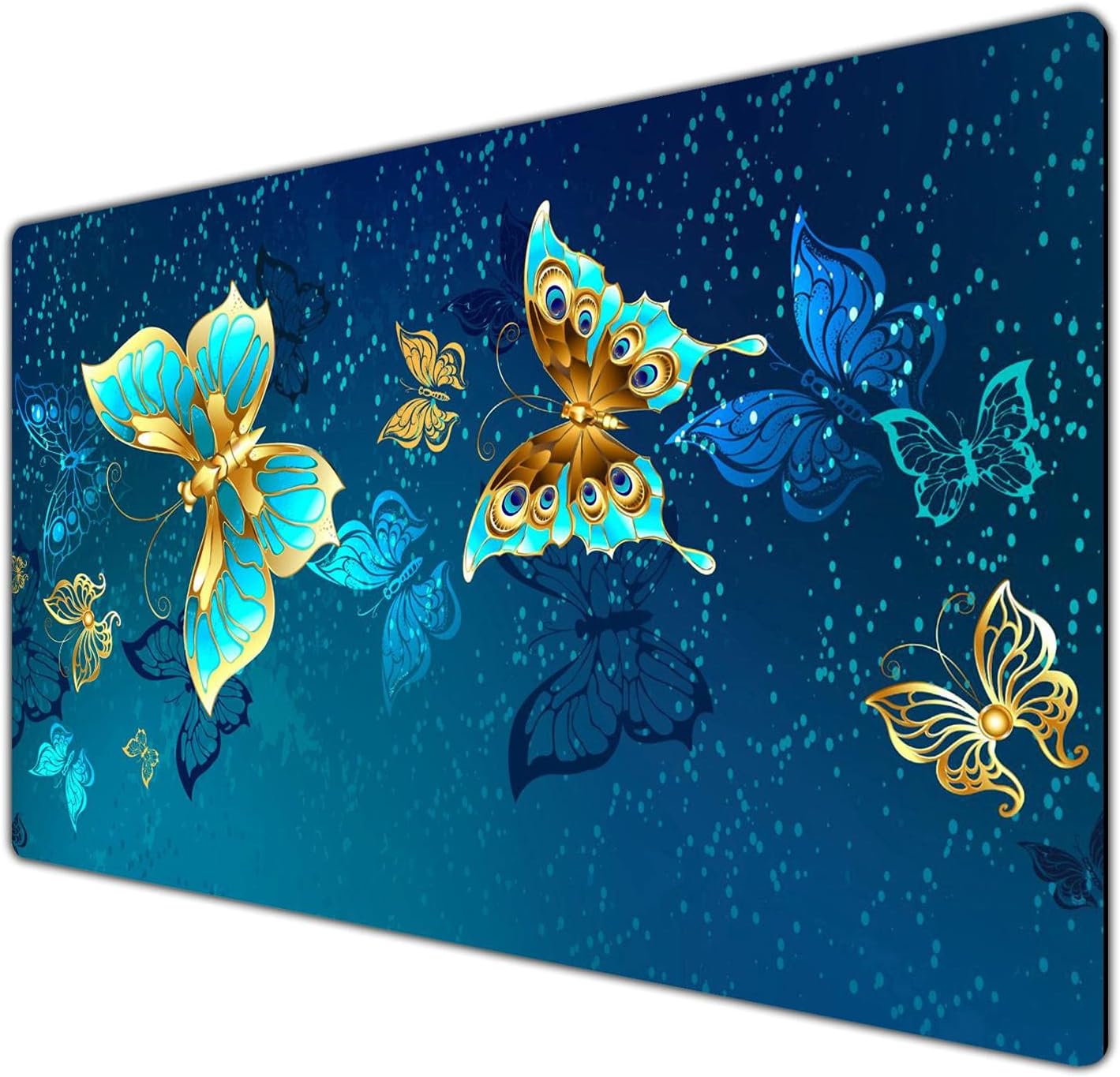 Amazon.com: Generic Large Mouse Pad,Golden Butterfly Extended Computer ...