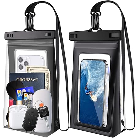Amazon.com: Waterproof Phone Pouch Floating, 2 Pack IPX8 Cellphone Dry ...