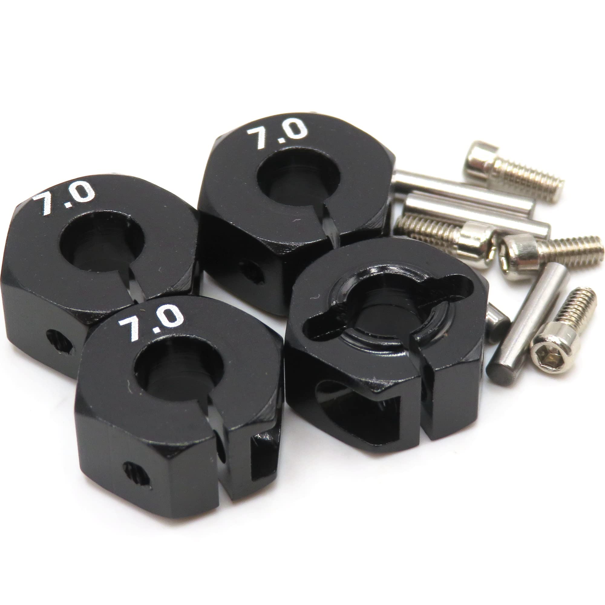 Snapklik.com : RC Aluminum Wheel Hub Clamp Type Thick 5mm 6mm 7mm 8mm ...