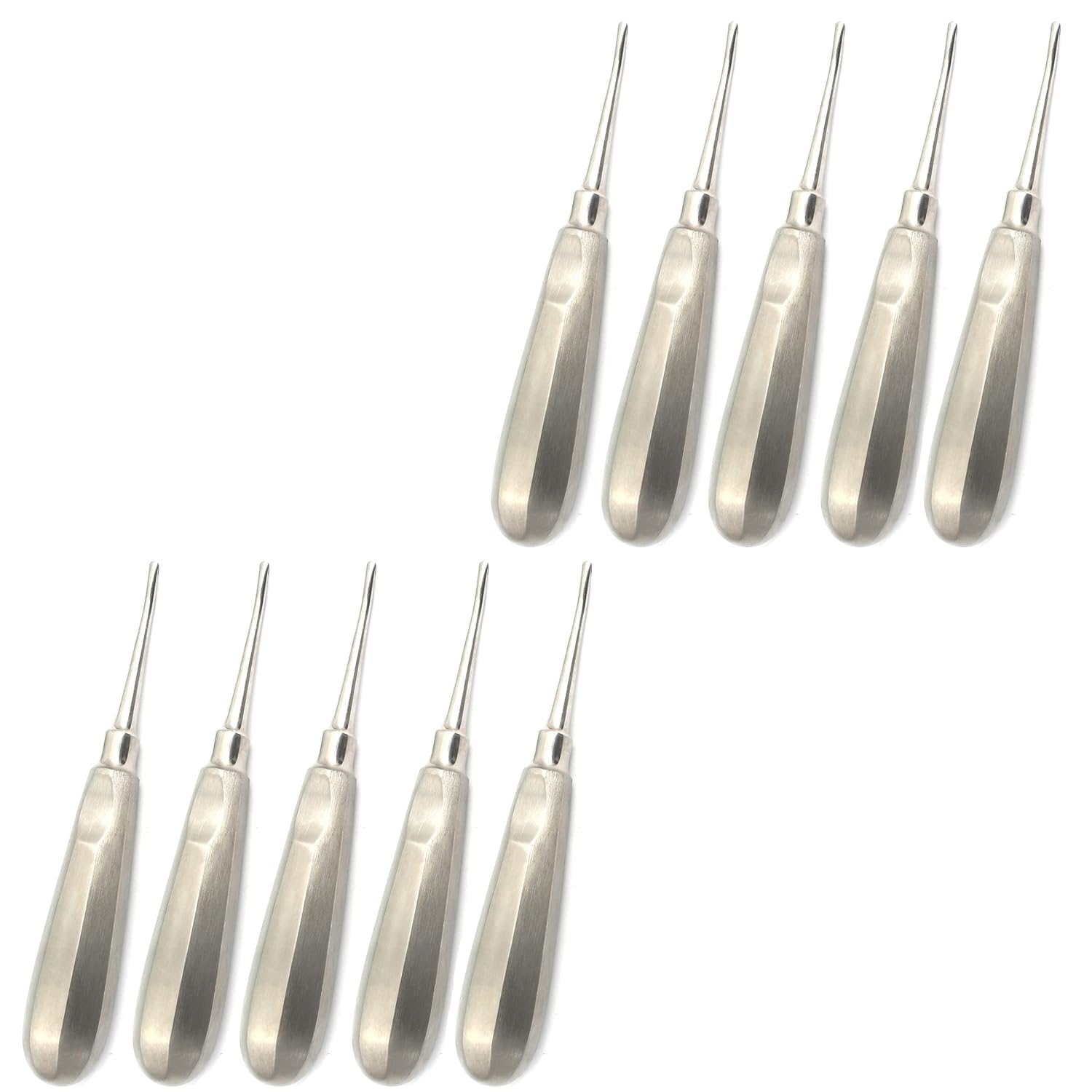 OdontoMed2011 10 PCS Extraction Elevators Curved TIP 4MM Root Dental ...