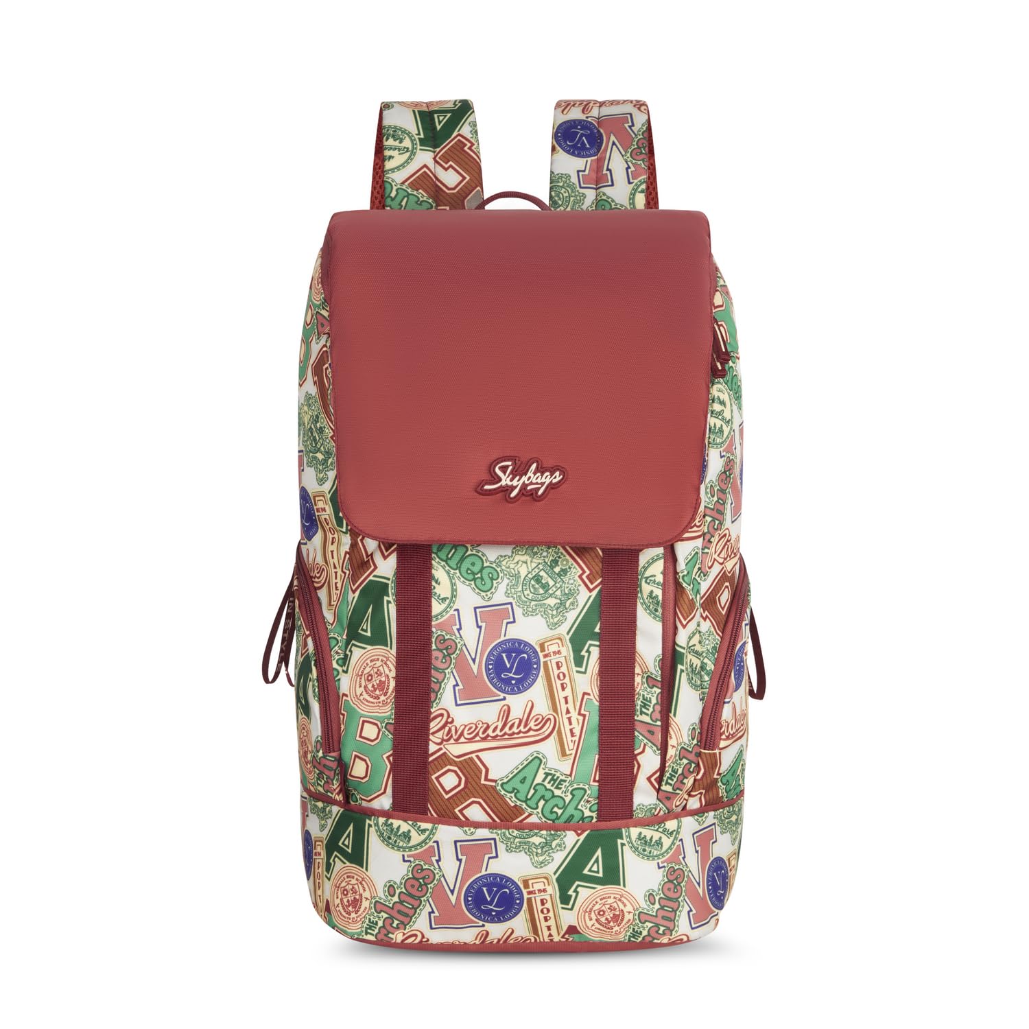 Buy Skybags 22 Litres Archies College Backpack 01 (E) (Red Polyester ...