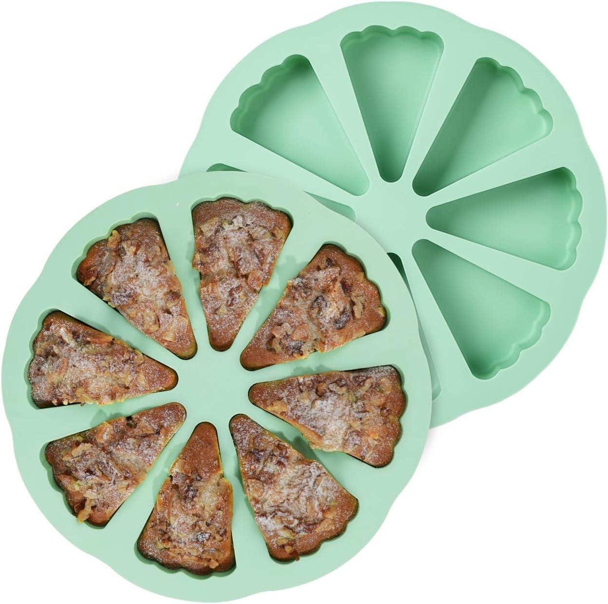 Amazon.com: Zorazio Scone Pan 12Cavity, Non-Stick Silicone Wedge Pan ...