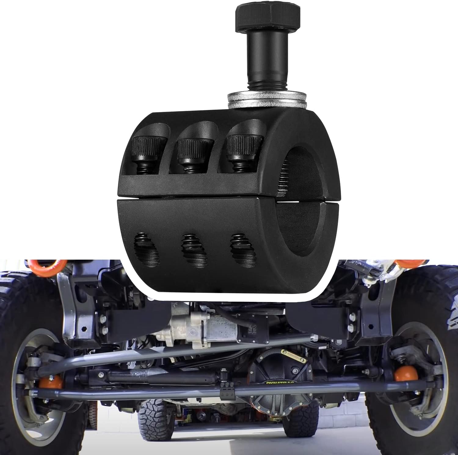 Amazon.com: Steering Stabilizer Tie Rod Clamp for Jeep Wrangler JK TJ ...