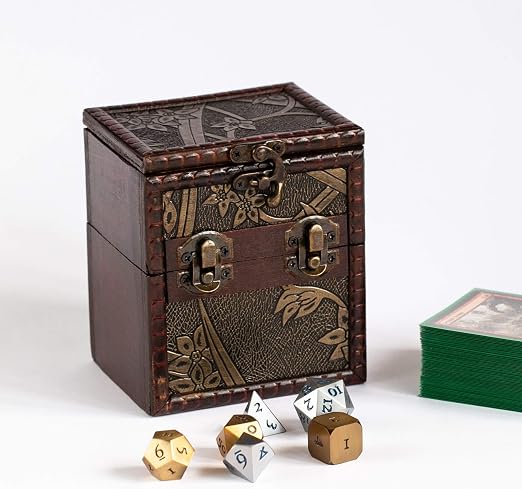 Amazon.com: KakapopoTCG Elven Vault (Growth) Wood Deck Box for Storage ...