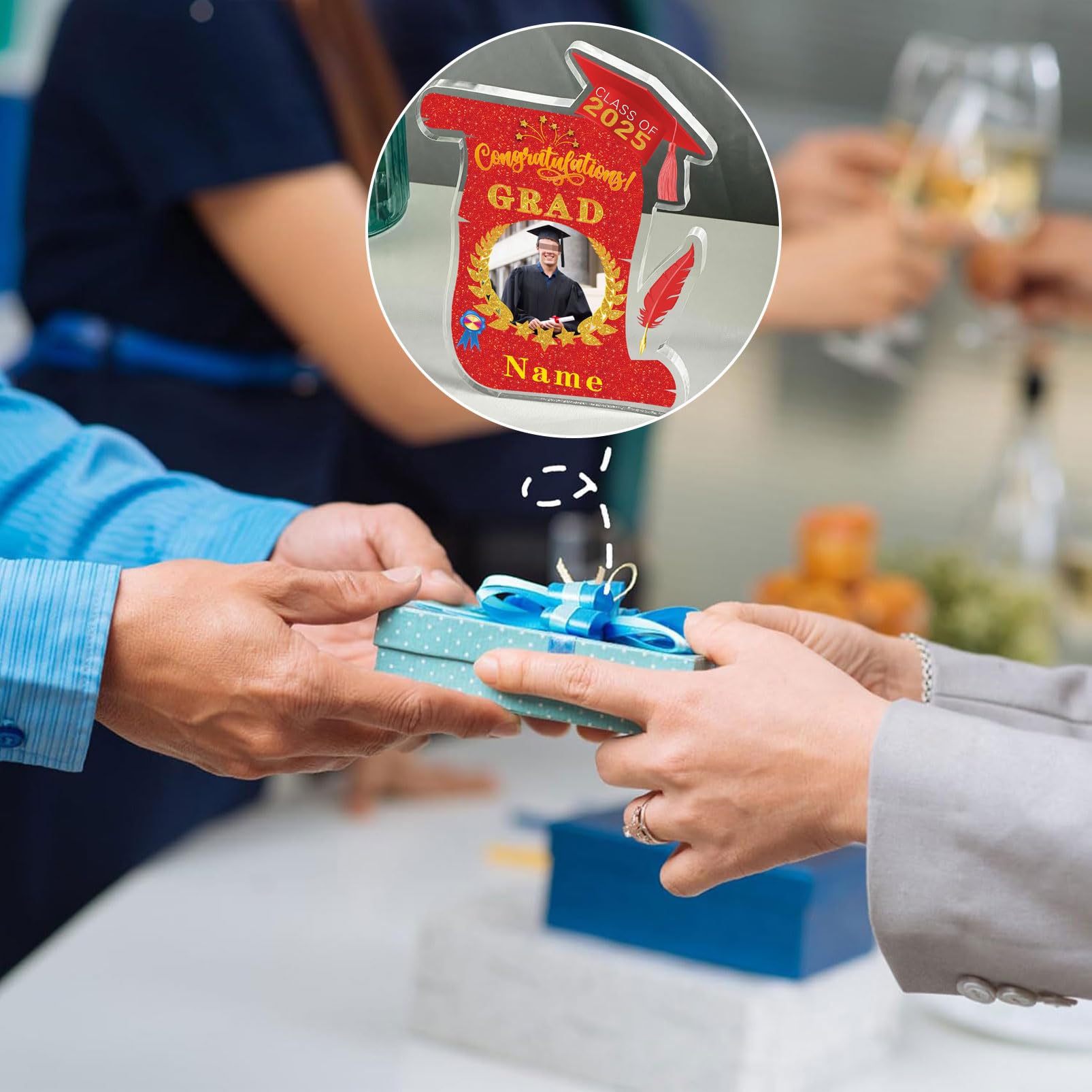 Snapklik.com : Discodes Personalized Graduation Gift Class Of 2025 Desk ...