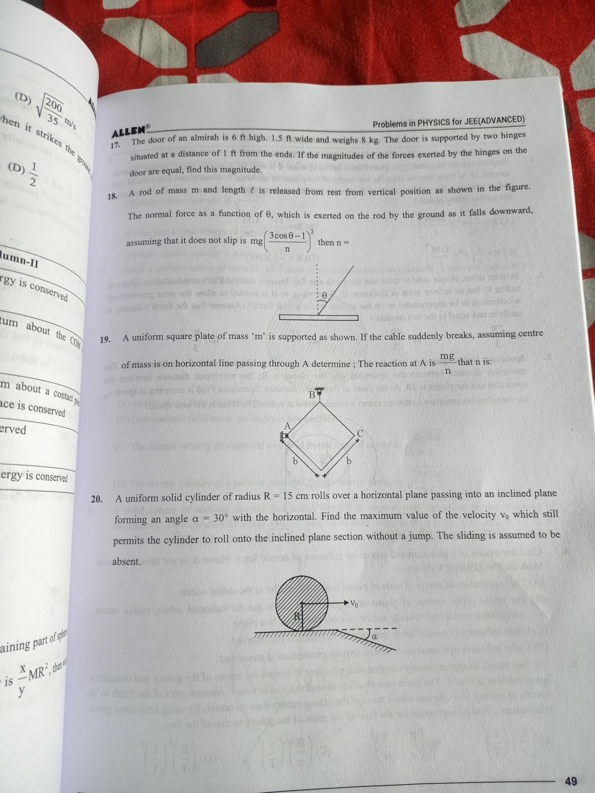 Buy Problems in Physics with Answer key for JEE Advanced in English by ...