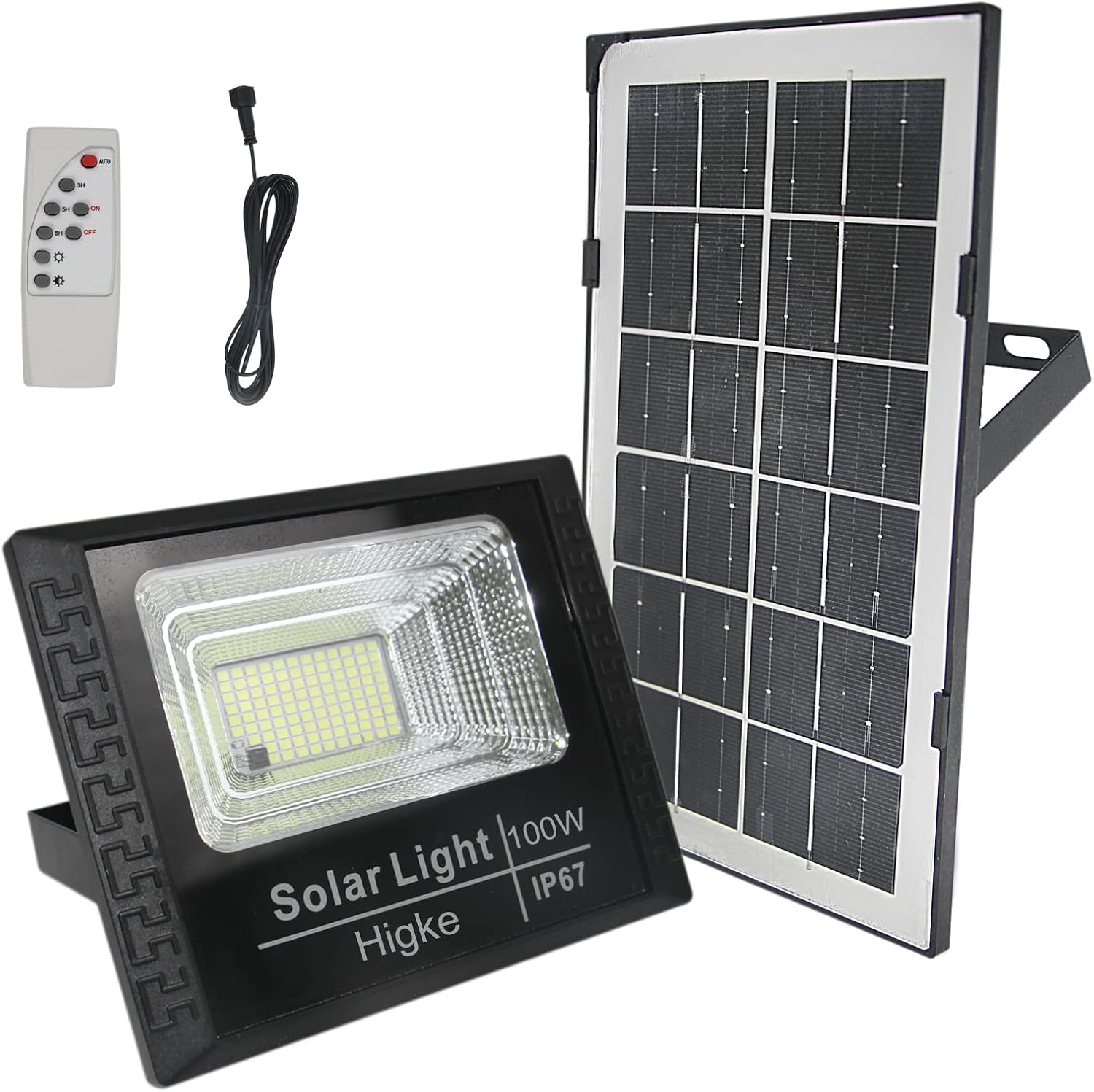 Lampy solarne na zewnątrz, 103 LED, 2000 lumenów, solarne światło ...