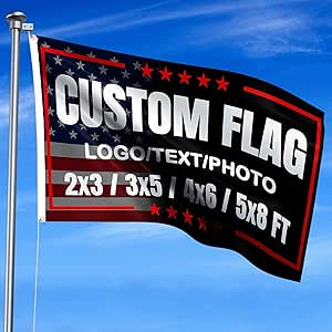 Amazon.com : Custom Flags 5x8 Ft Double Sided Outdoor, Custom Flags For Outside, Personalized ...