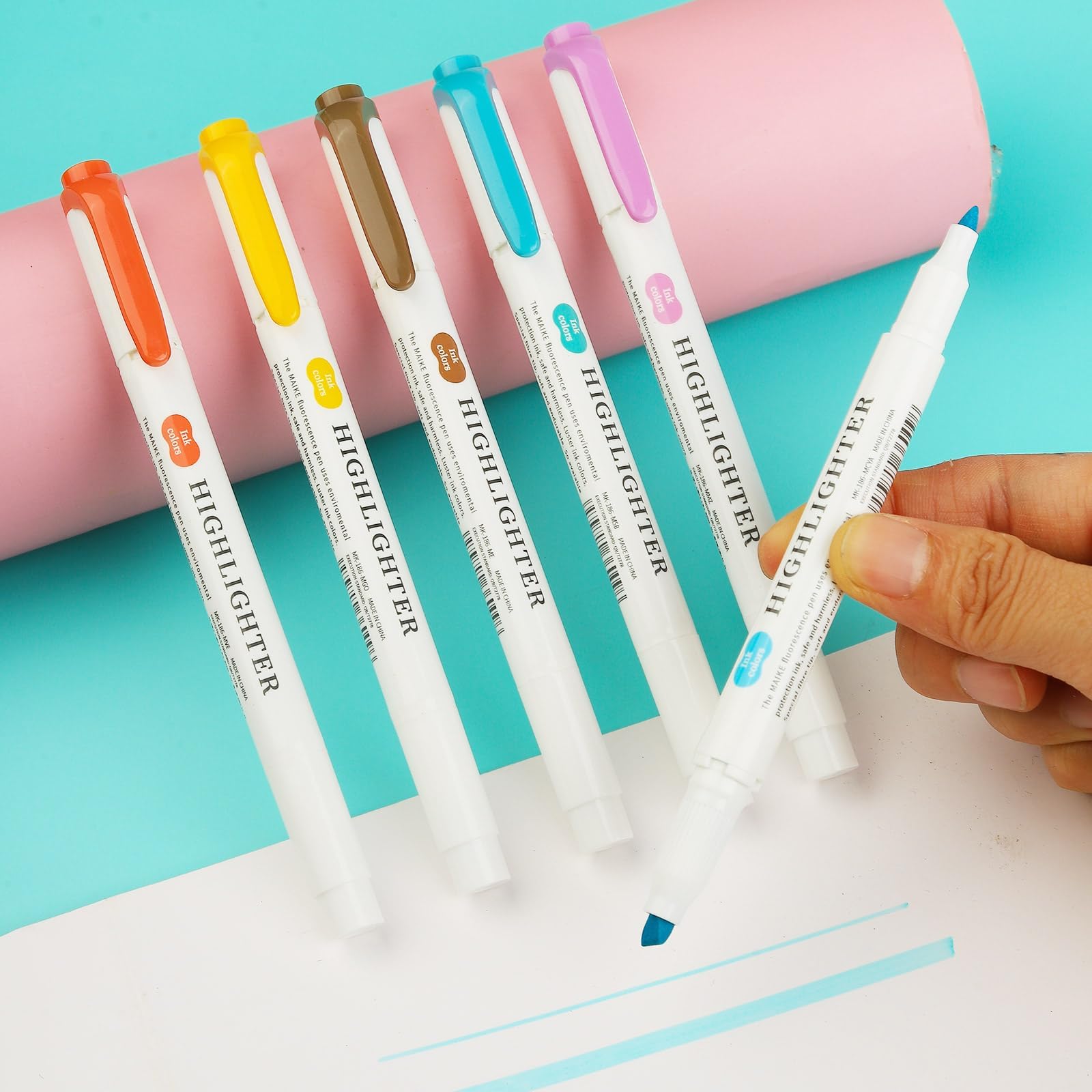 Amazon.com : maikedepot Real Mild Highlighters, Pastel Highlighter ...