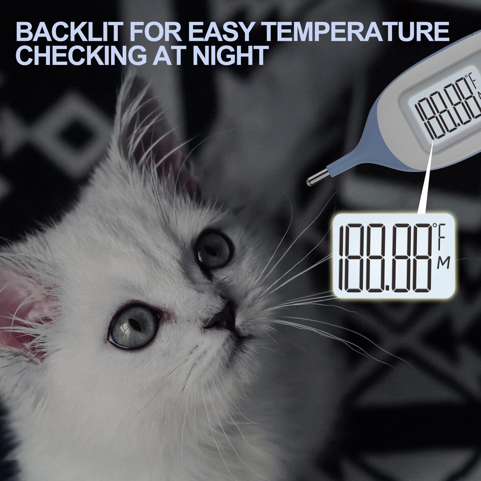 Animal Rectal Temperature Veterinary Digital Thermometer For Livestock ...