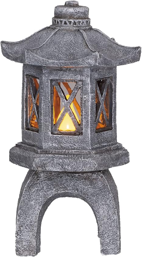 Amazon.com: TERESA'S COLLECTIONS Pagoda Lantern Garden Statues ...