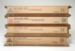 Amazon.com: Genuine Ricoh SET 841452 ( 841582 ) 841453 841454 841455 Toner Cartridge For Lanier ...