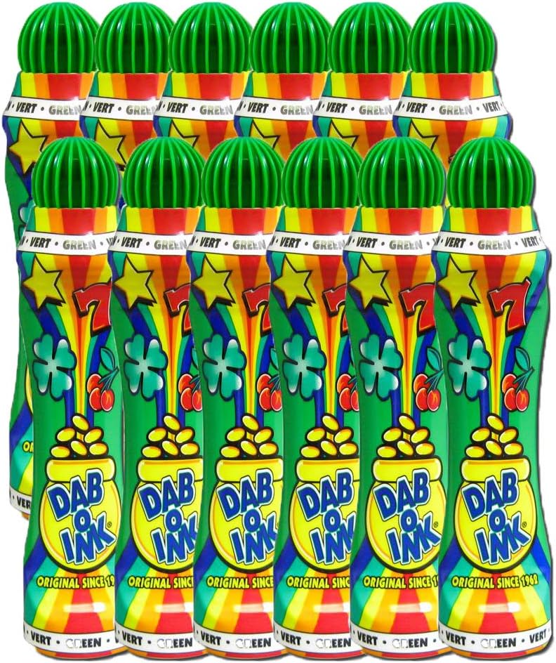 Amazon.com: Dab-O-Ink Six Pack 4oz Assorted Bingo Dauber : Toys & Games