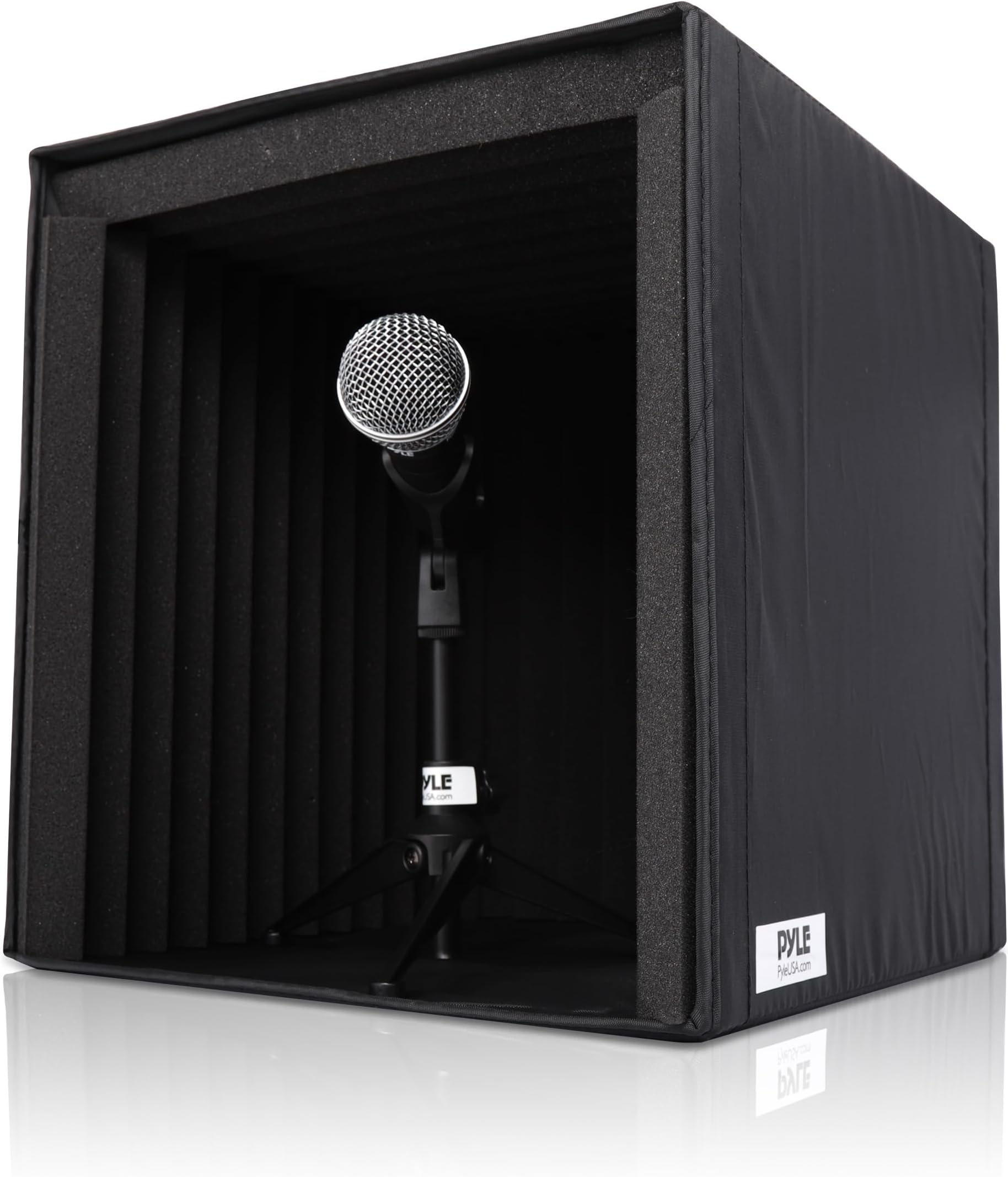 Amazon.com: Pyle Recording Shield Box-Microphone Foam Booth Cube, Sound ...
