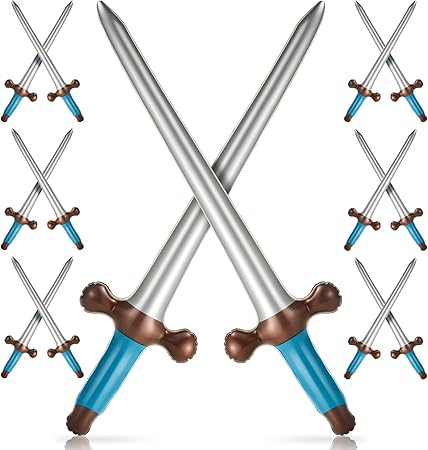 Amazon.com: Outus 12 Pcs Inflatable Swords Blow up Swords Prince Party ...