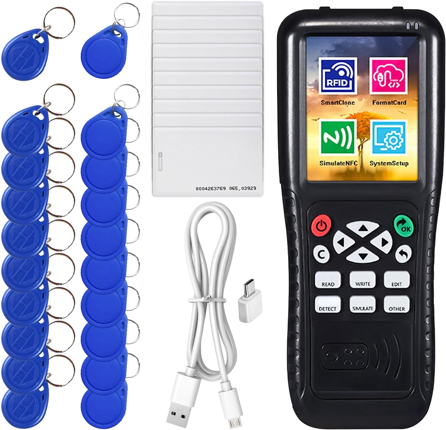 Amazon.com: RFID ID Duplicator Copier Writer Decode Function Smart Card ...