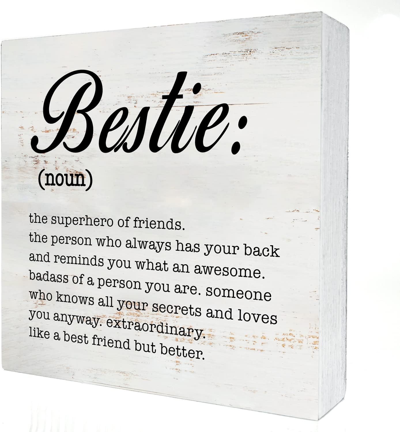 Amazon.com: Bestie Definition Wood Box Sign Home Decor Rustic Bestie ...