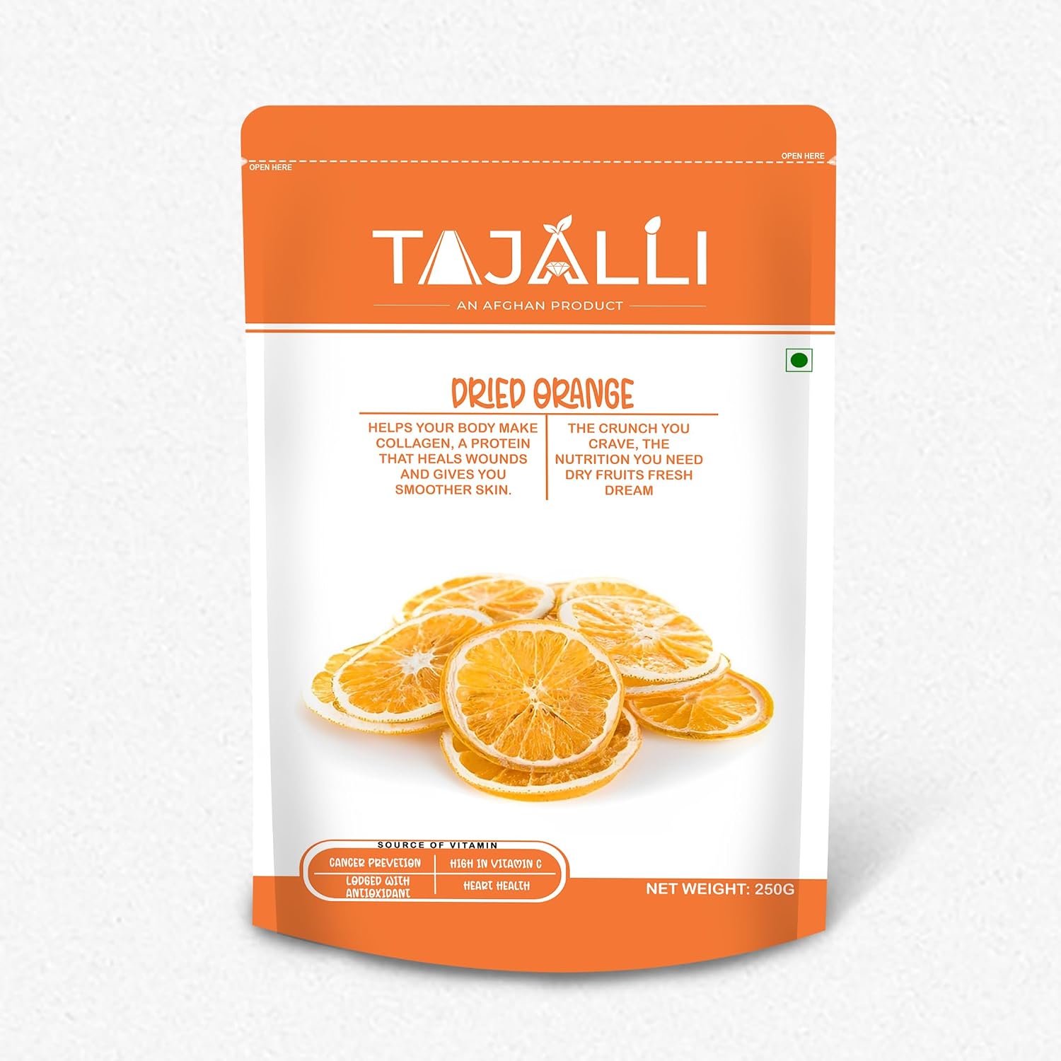 TAJALLI Premium Afghani Dried Orange Slices – Rich in Vitamin C ...