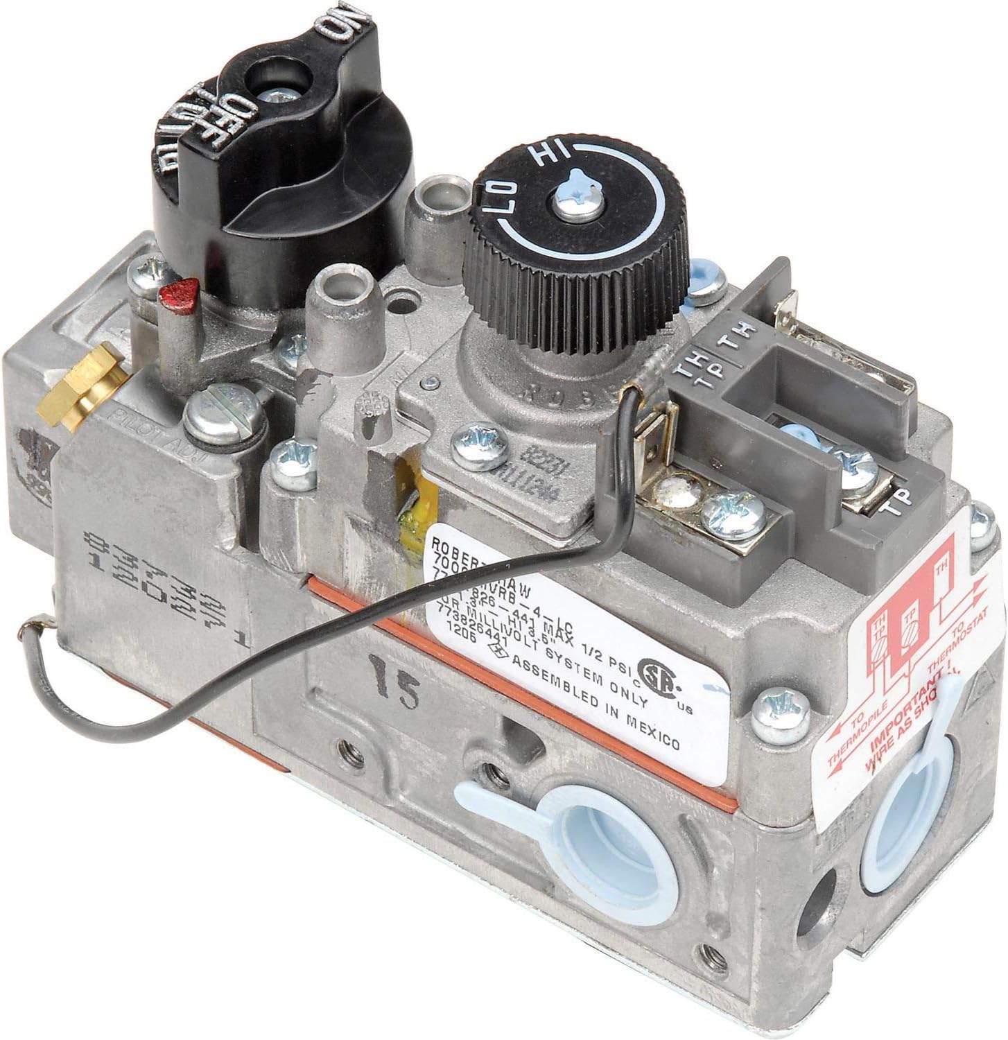 Amazon.com: Gas Heating Valve - 1/2" Inlet, 3/8" Outlet, Hi-Lo Pressure ...