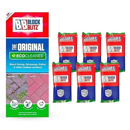 Block Blitz Block Paving Eco Cleaner. Removes and Prevents Algae, Moss ...