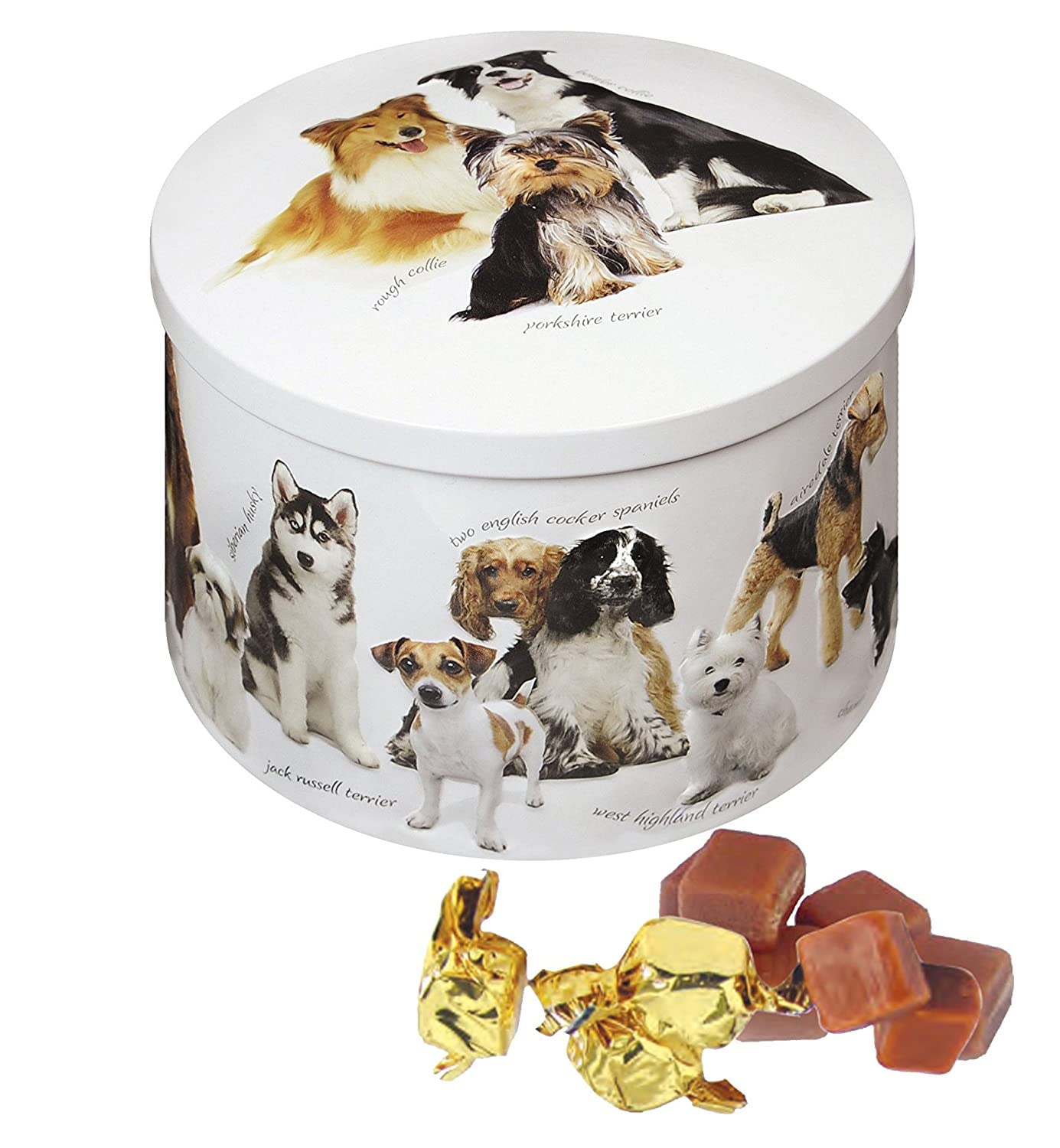 Amazon.com : Gardiners of Scotland Vanilla Fudge, Dogs Design, 7oz Tin ...