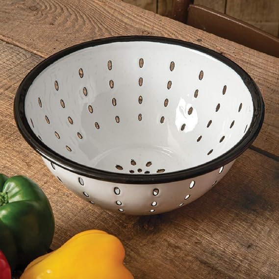 Amazon.com: CTW Home Collection 440044 Enamel Colander: Home & Kitchen