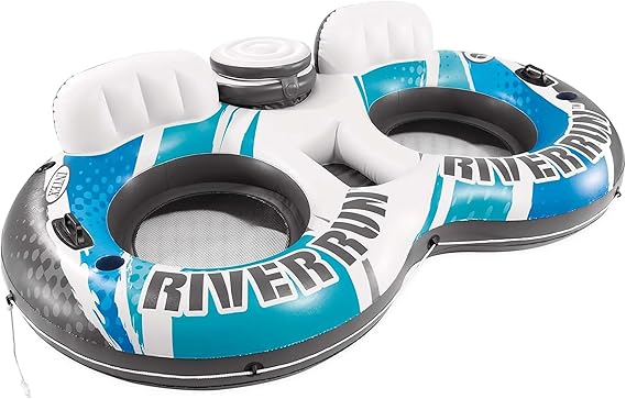 Amazon.com : Intex: River Run 2: Blue Rapids Water Tube - 2 Person ...