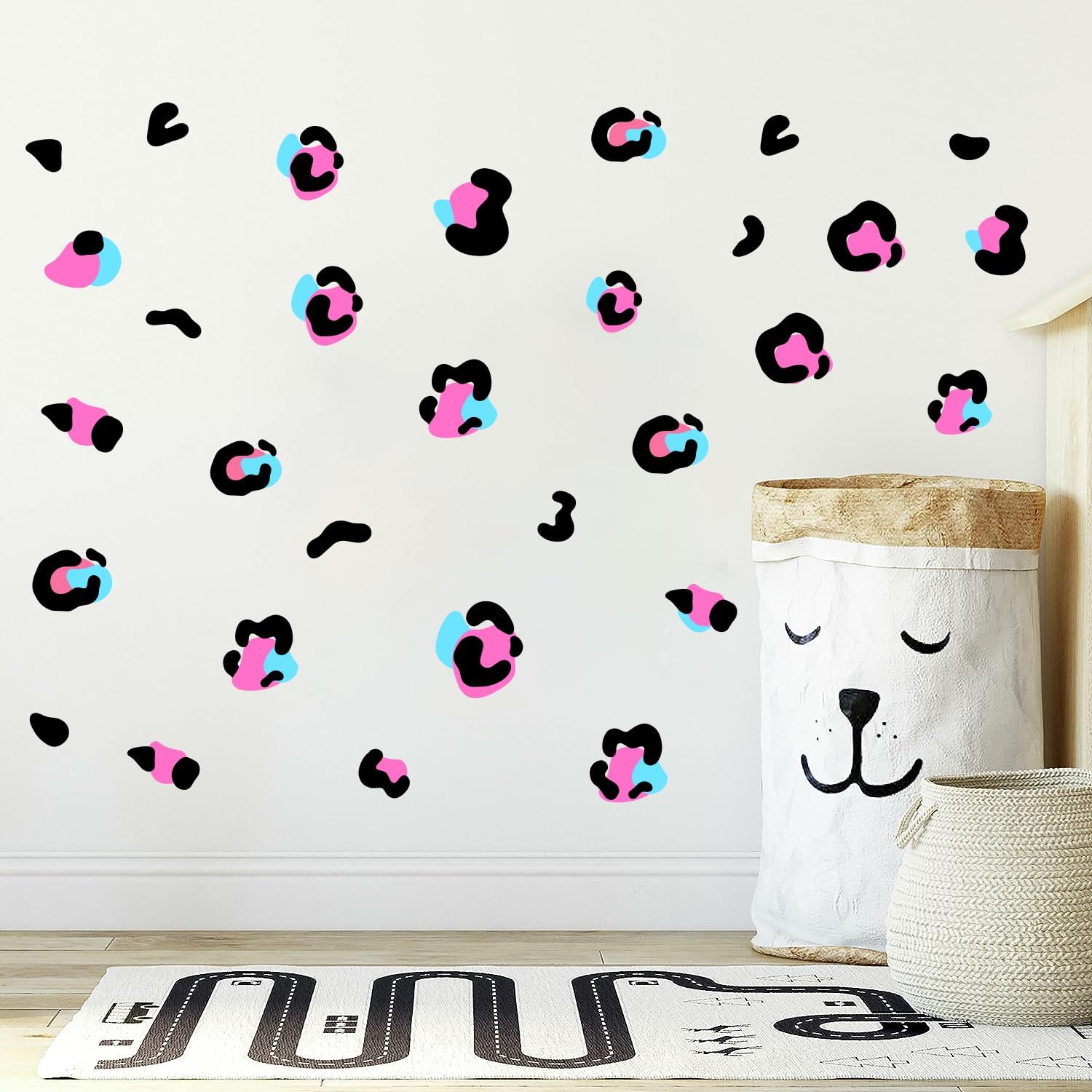 Amazon.com: DTLIFEK 10 Sheets Leopard Print Wall Decal Black Leopard ...