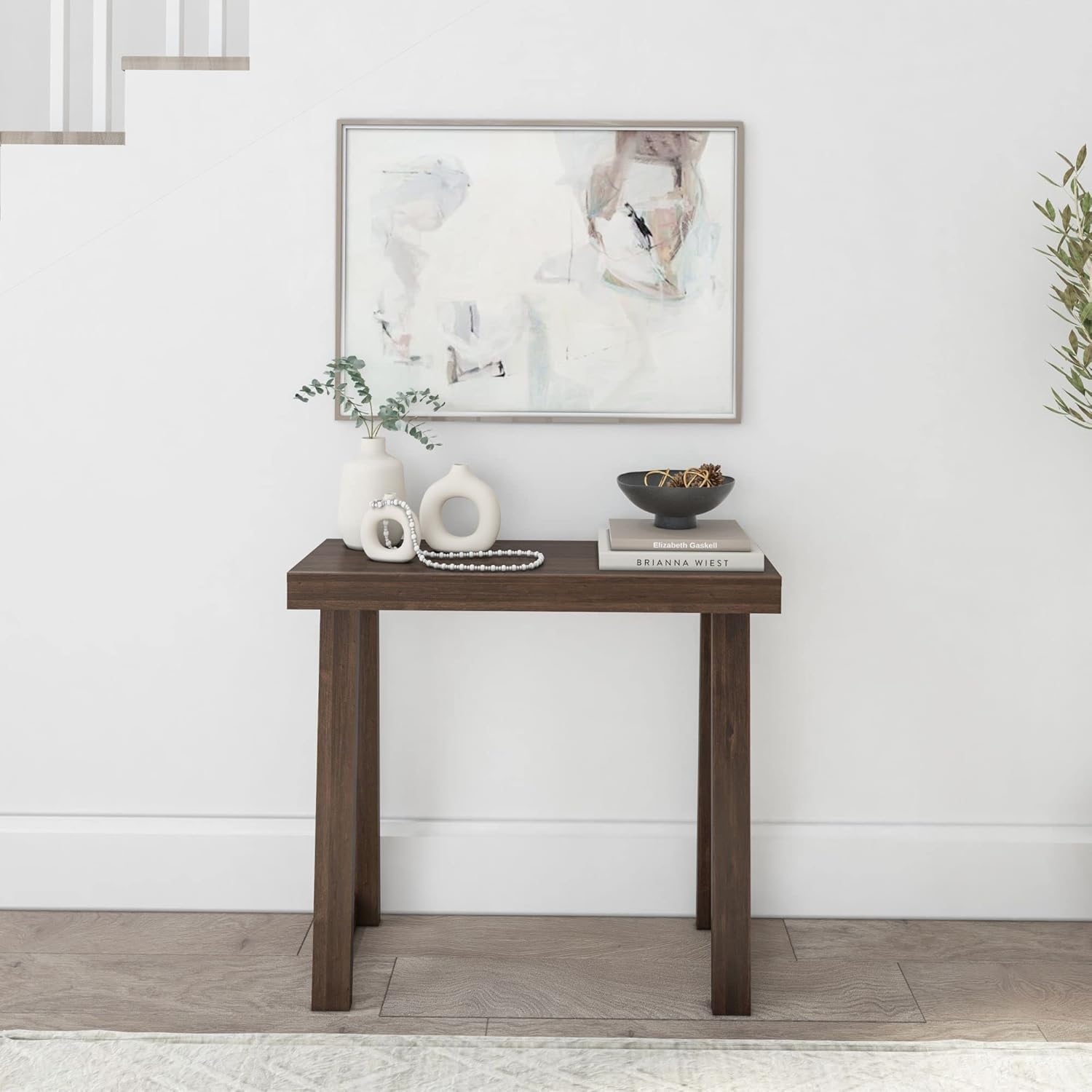 Plank+Beam Solid Wood Console Table, 36 Inch, Sofa Table, Narrow ...