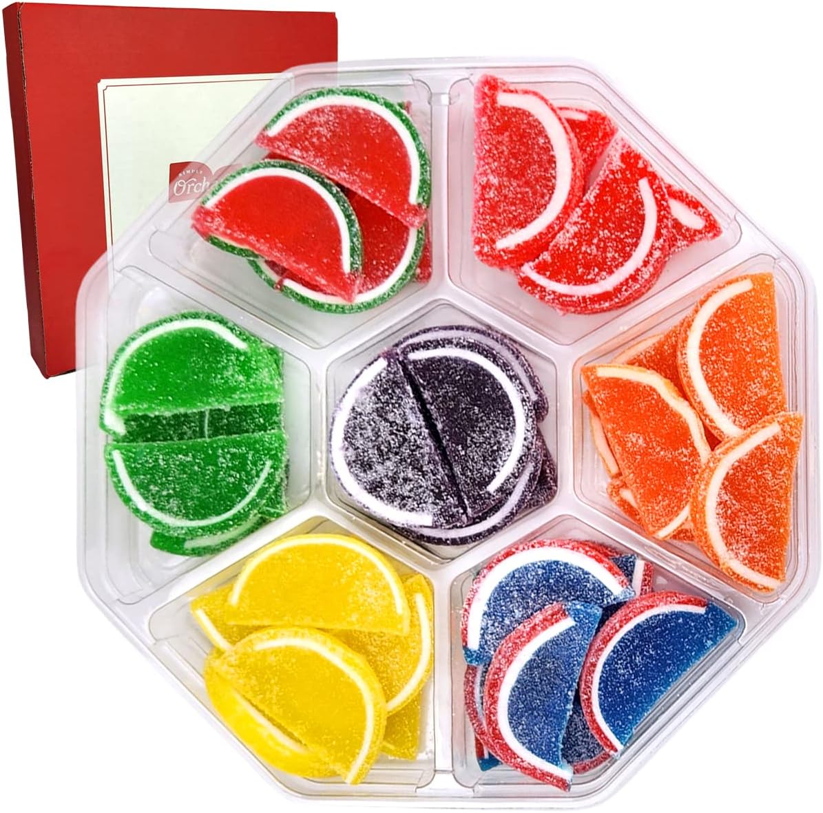 Amazon.com: Oh! Nuts Jelly Fruit Slices Large Assorted Sugar Candy - 5lb Bulk Bag | Traditional ...