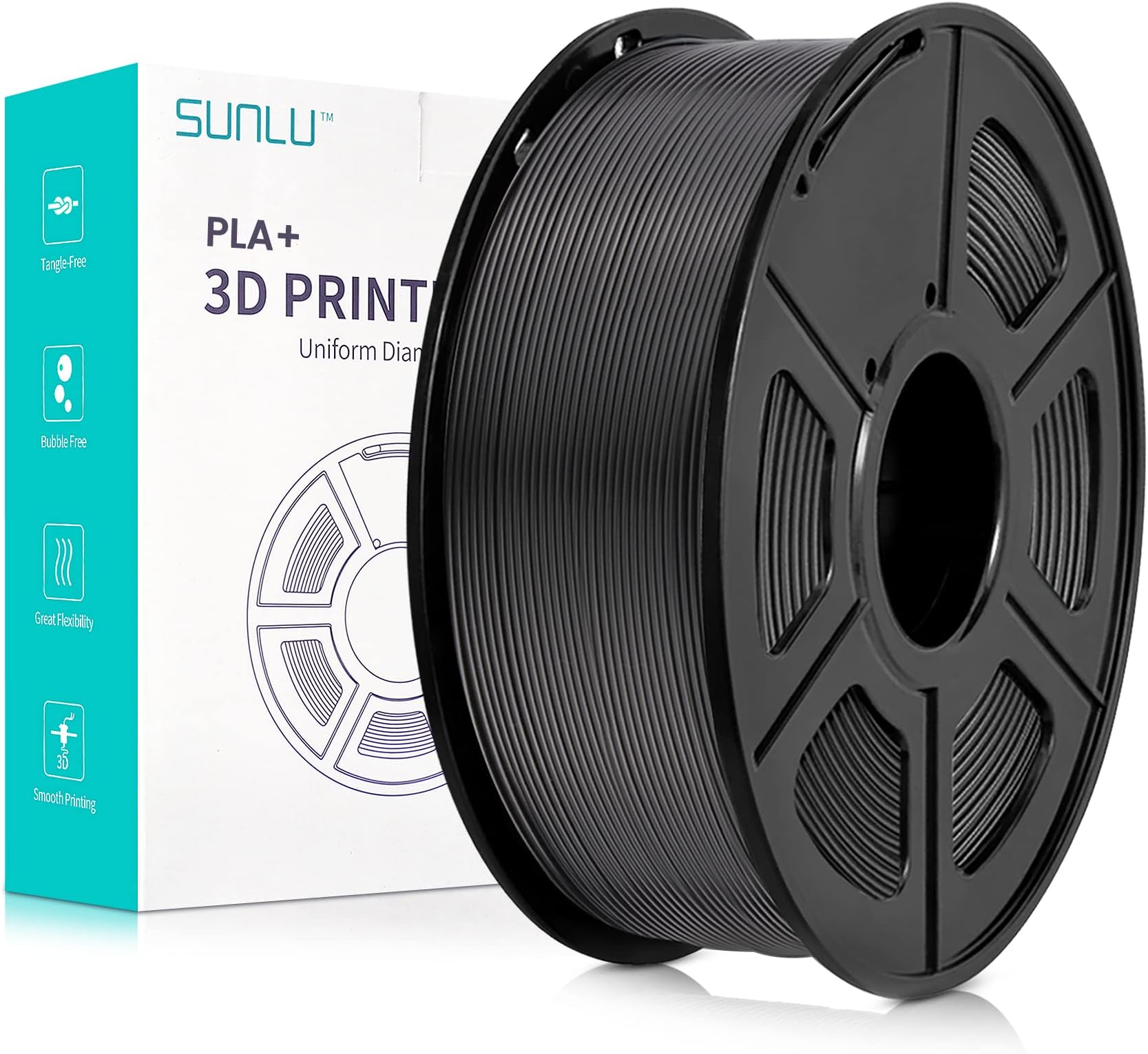 PLA 3D Printer Filament, 1.75mm Enhanced Toughness 3D PLA Filament 1KG ...