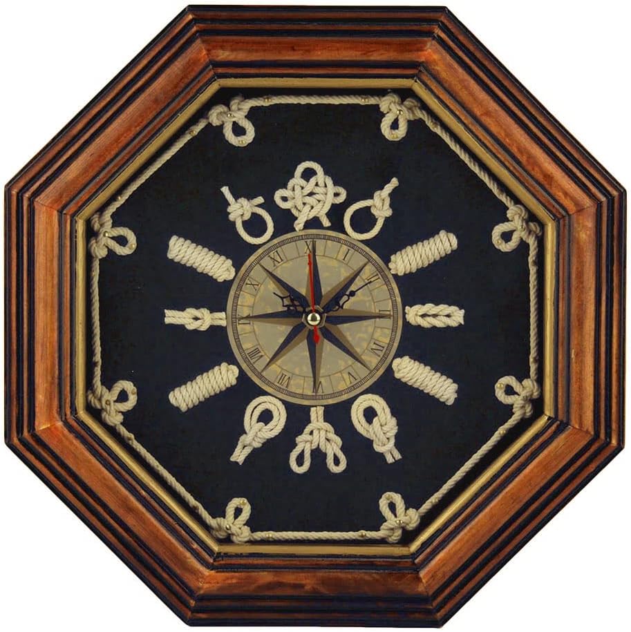 Amazon.com: Moby Dick Specialties Wood Frame Nautical Knotboard Compass ...