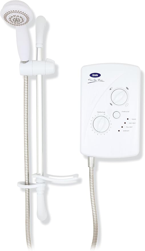 Creda Florida Plus 8.5KW Electric Shower - White : Amazon.co.uk: DIY ...