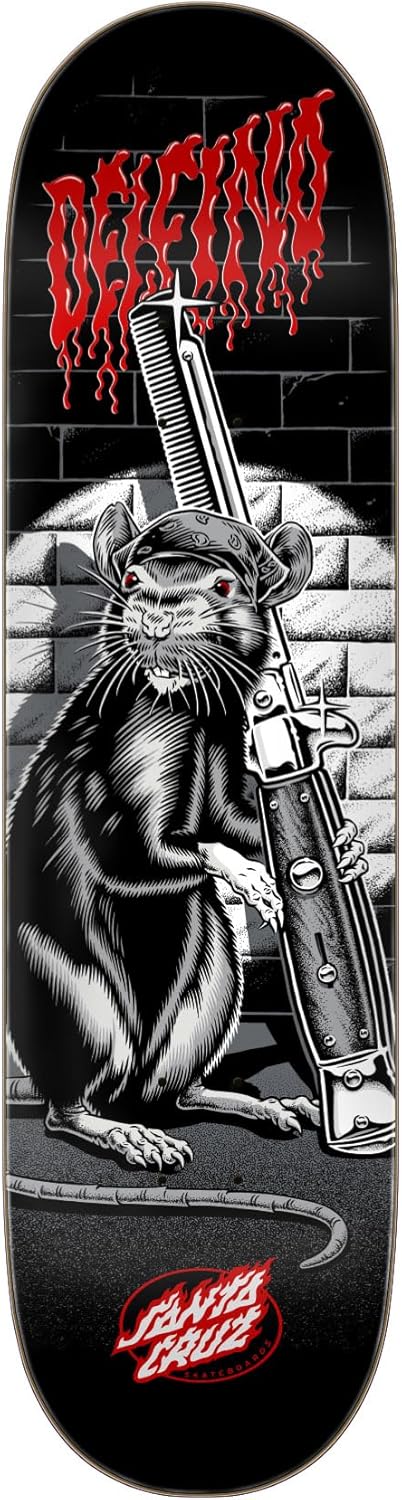 Amazon.com : Santa Cruz Delfino Skate Rat Pro 8.25in x 31.60in ...