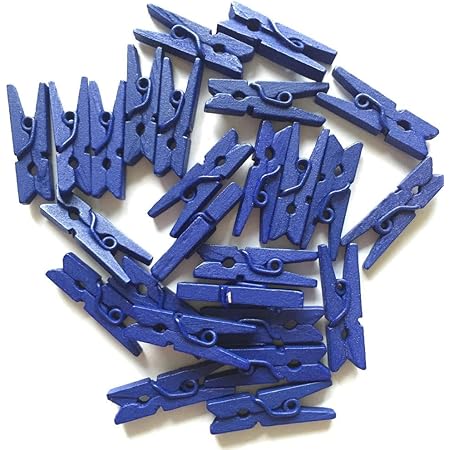 Amazon.com: Topxome 100pcs Mini Colored Spring Wood Clips Clothes Photo ...