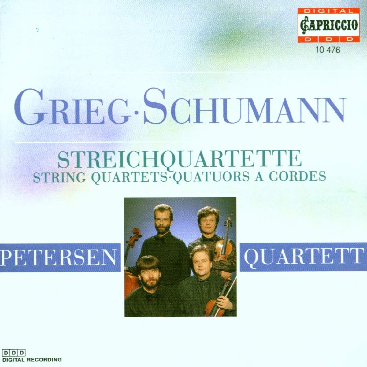 Amazon.co.jp: Grieg String Quartets; Schumann Quartet Op. 41/1 / Peterson Quartet: ミュージック