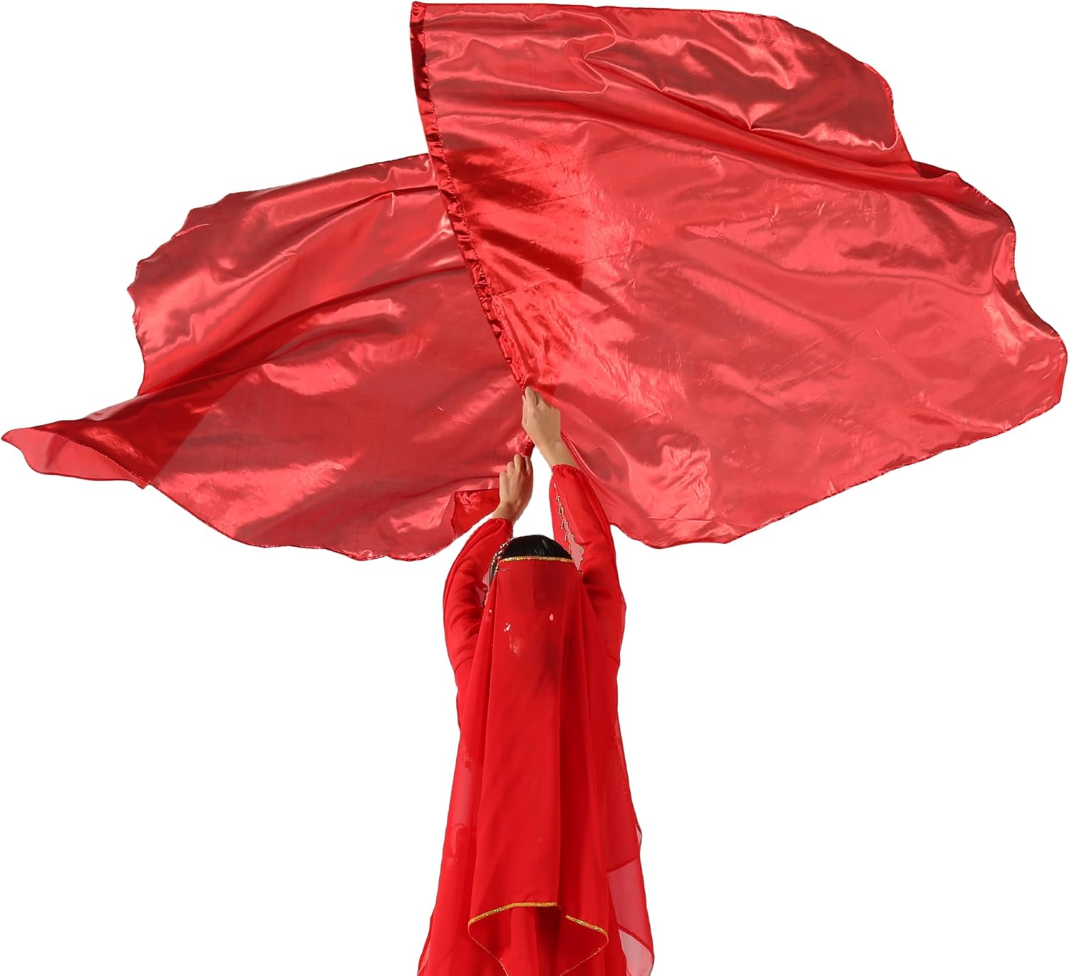 Amazon.com: MUNAFIE Worship Flags with Flex Rods Angel Wing Dance Flags ...